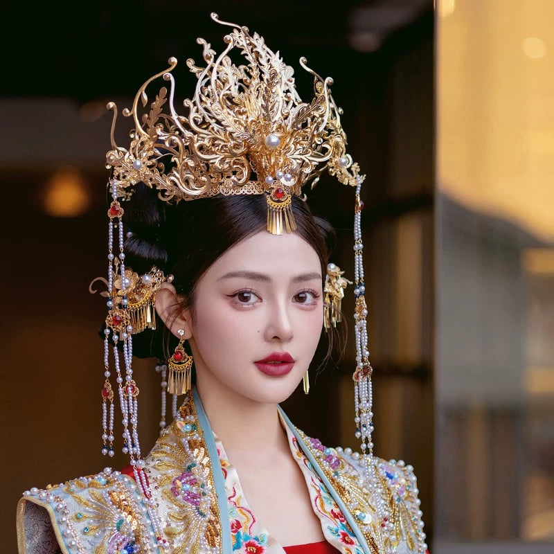 Bridal Phoenix Crowns | Traditional Chinese Headpieces – Hanfu Story
