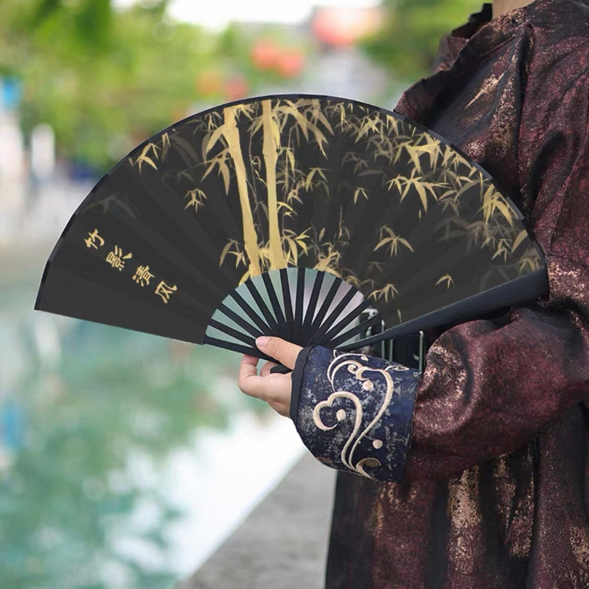 Chinese Bamboo Folding Fans | Vintage & Calligraphy Hand Fans – Hanfu Story
