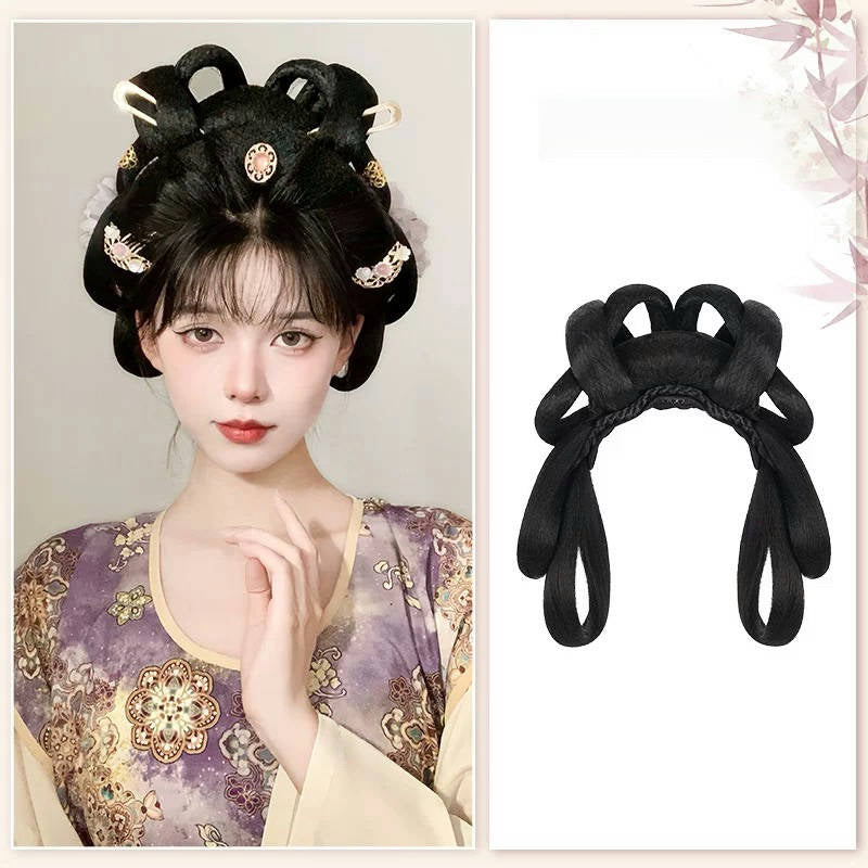 Ancient Chinese Hair Bun, Hanfu Headband, Extensions – Hanfu Story