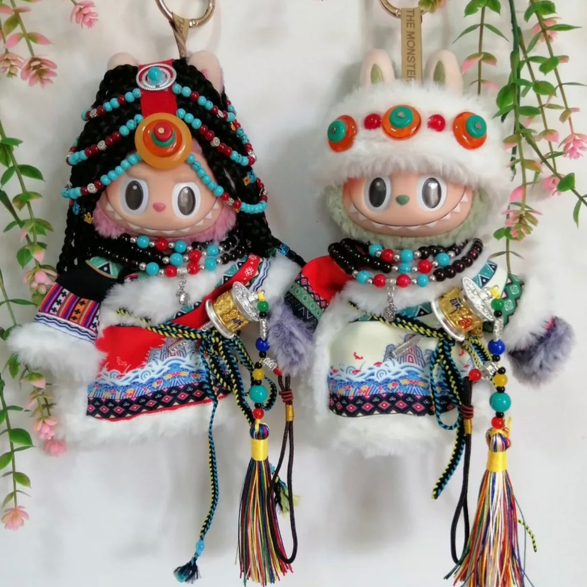 17cm Labubu Plush Doll Traditional Costume – Tibetan Zang Ethnic ...