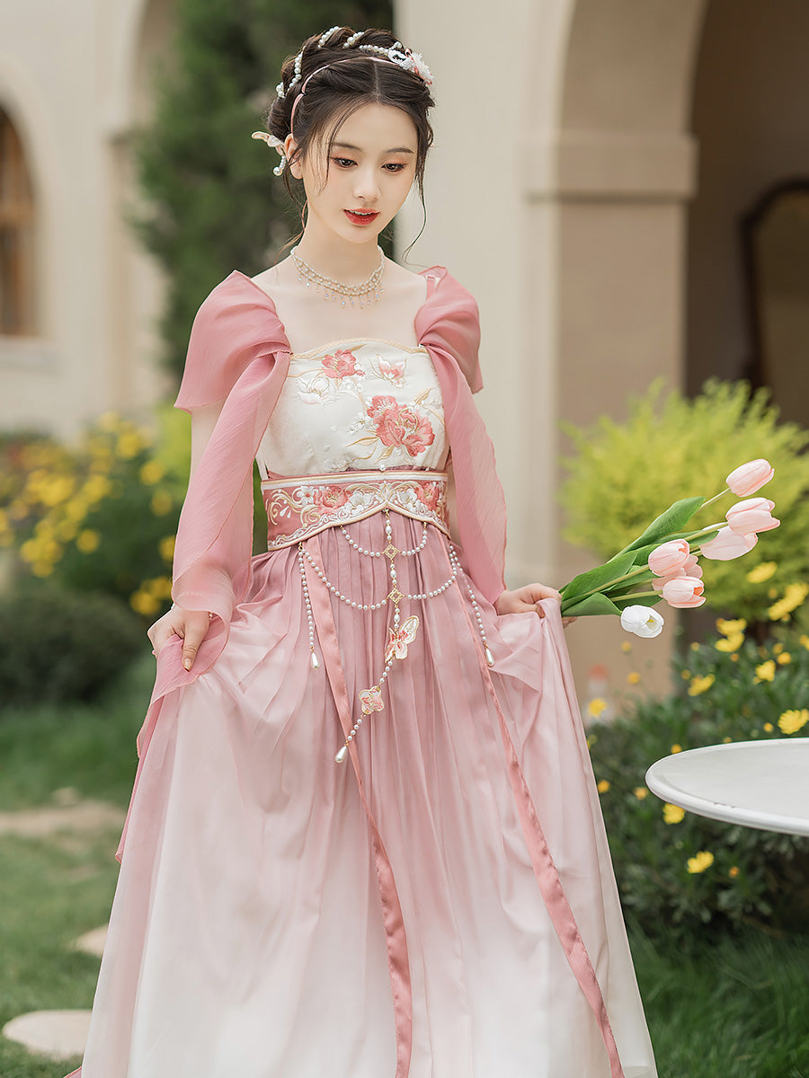 Ruofu 若芙蕖 - Tang Dynasty Style Hanfu Dress Heziqun – Hanfu Story