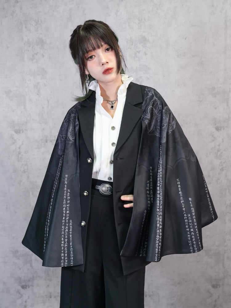 New Chinese Style Printed Suit Patchwork Cloak - Legend of the Immorta ...