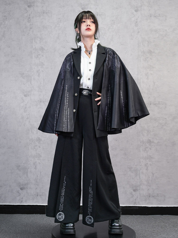 New Chinese Style Printed Suit Patchwork Cloak - Legend of the Immorta ...