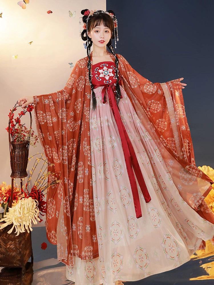 Lin'an Yao 临安遥 - Tang Dynasty Style Hanfu Dress Heziqun – Hanfu Story