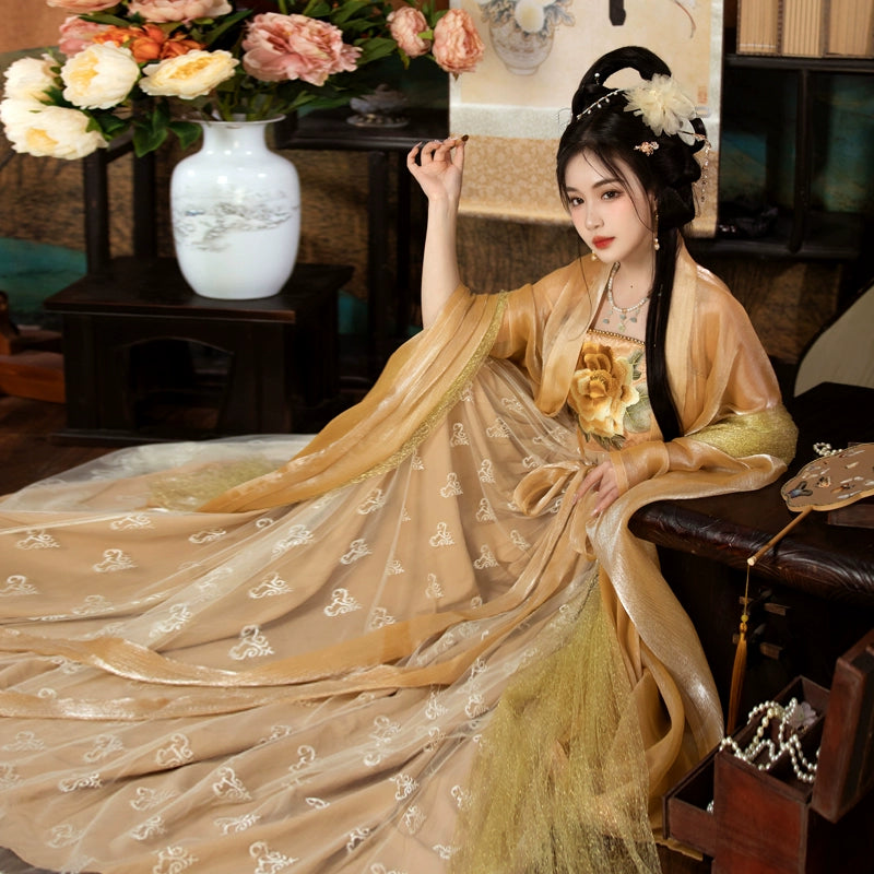 Yang Guifei 杨贵妃 - Tang Dynasty Style Hanfu Dress Heziqun – Hanfu Story