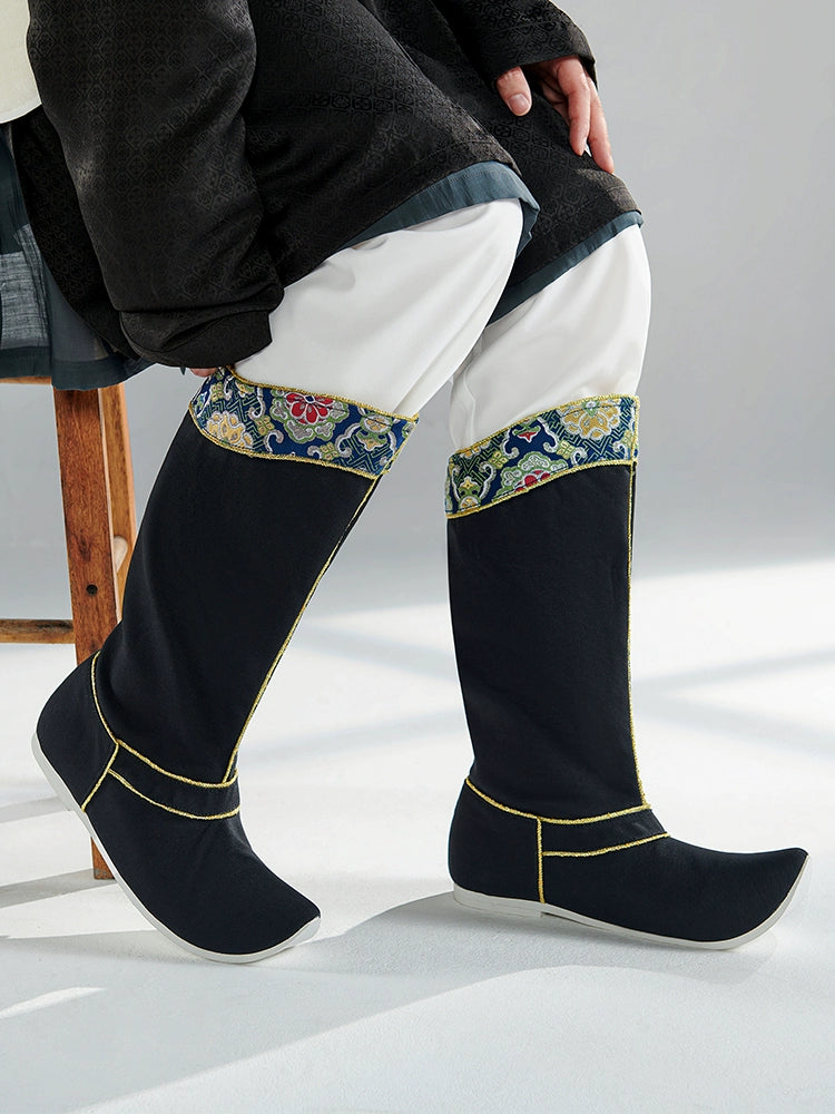 Traditional Chinese Hanfu Shoes for Men – Boots & Kungfu Styles – Hanfu ...