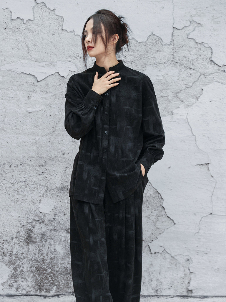 New Chinese Martial Arts Style Long Sleeve Top – Hanfu Story