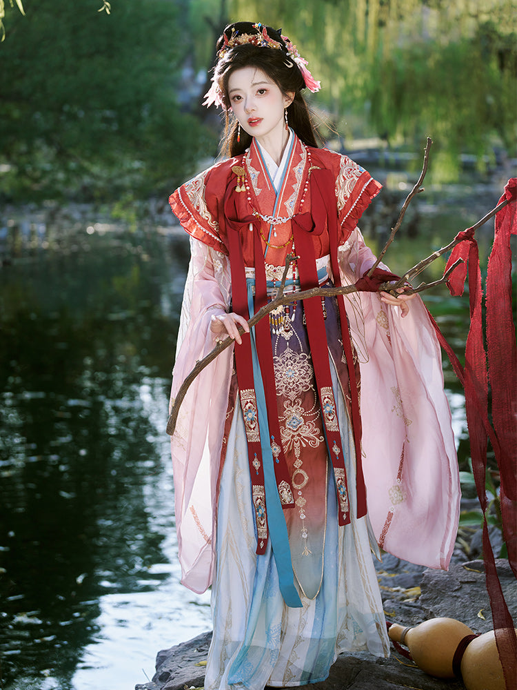 Luoshen 洛仙 - Wei Jin Goddess Style Qiyao Ruqun Mythology Costume (Preo ...