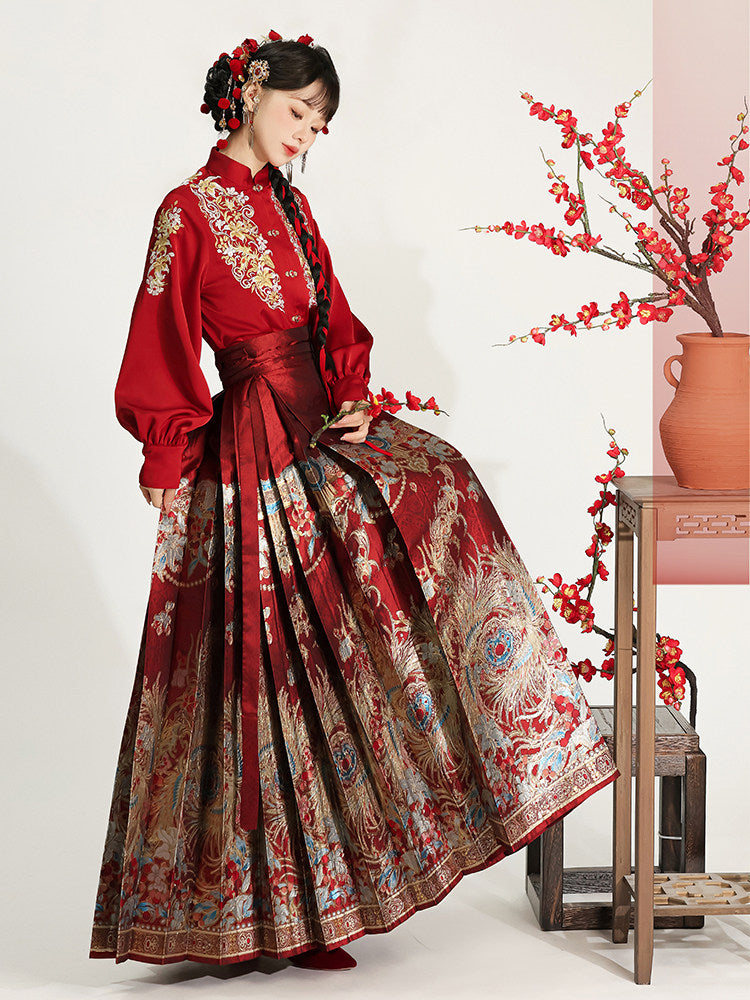 Festive Ming Dynasty Hanfu for Engagement, Tea Ceremony or Chinese New ...