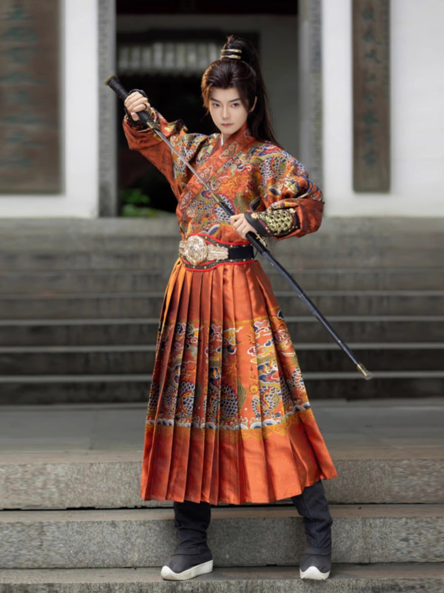 Ming Dynasty Jinyiwei Feiyufu - Burnt Orange – Hanfu Story