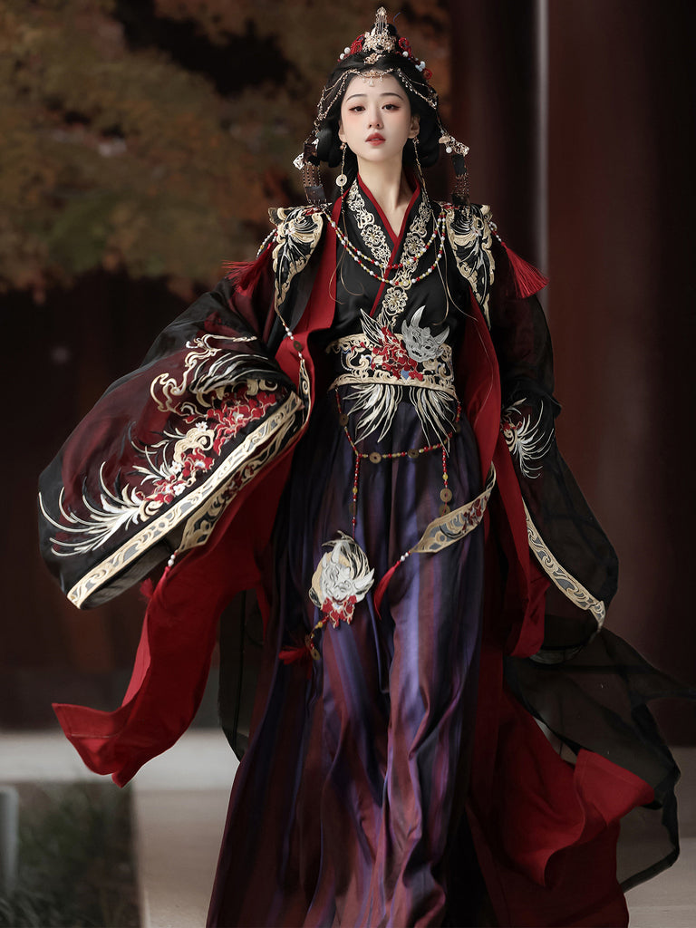 Wei Jin Dynasty Men and Women Qiyao Ruqun Hanfu | Ghost Warrior 魑魅魍魉 ...