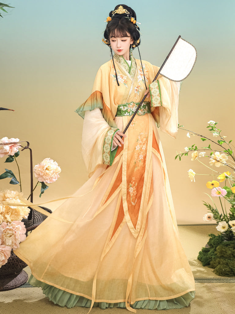 Wei Jin Dynasty Qiyao Ruqun Hanfu | Qiuxiang 秋香 – Hanfu Story