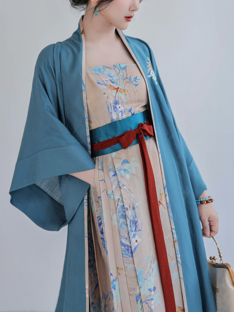 Song Dynasty Modern Hanfu Changgan Temple Beizi and Mamian Dress - Sum ...