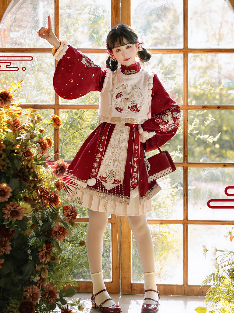 Modern Ming Dynasty Chinese New Year Festival Hanfu | Gallop in Spring ...