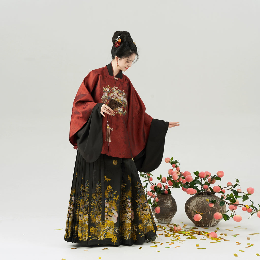 Ming Dynasty Modern Hanfu for Chinese New Year Festivals - Jade Peach ...