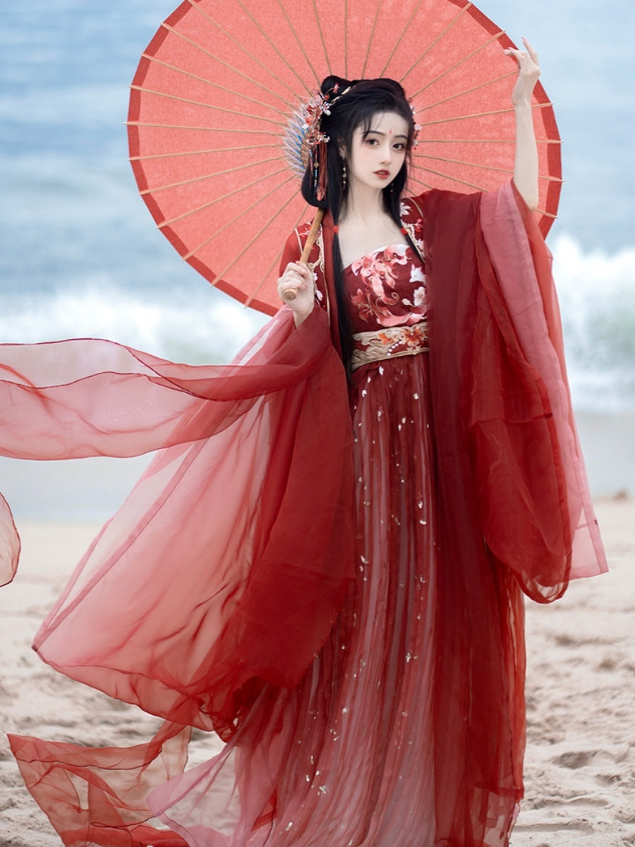 Nine Tail Fox 九尾 - Tang Dynasty Style Hanfu Dress Heziqun – Hanfu Story