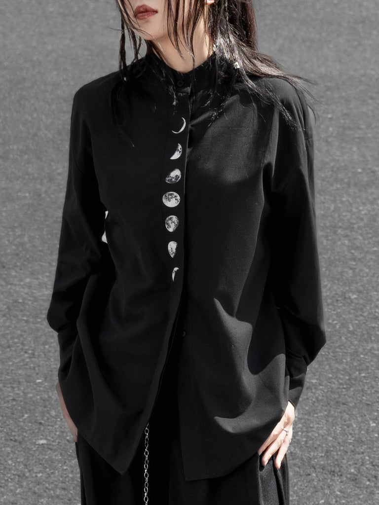 New Chinese Style Moon Phase Long Sleeve Top (Preorder) – Hanfu Story