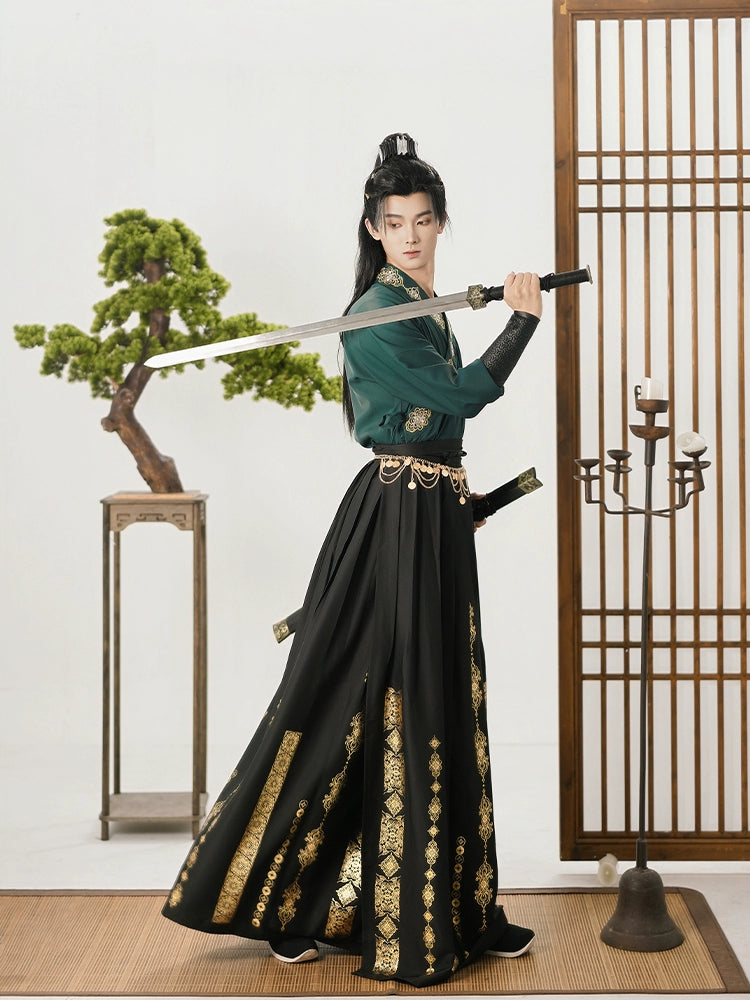 Wei Jin Wuxia Style Qiyao Ruqun - Xuan Ce 玄策 – Hanfu Story