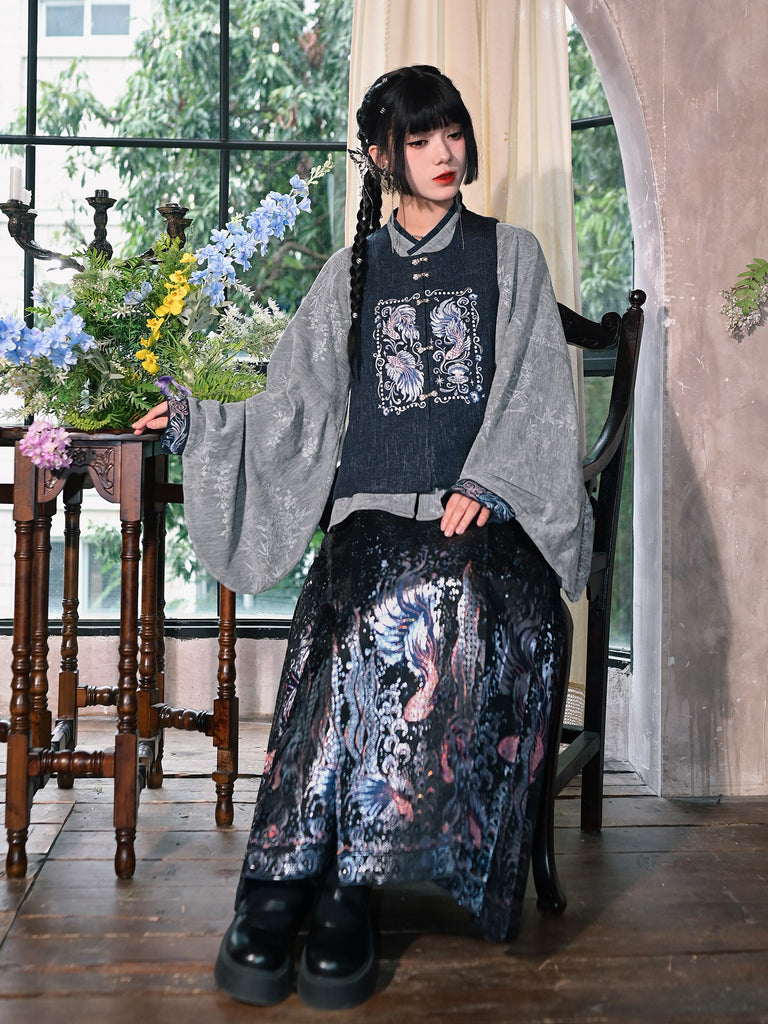 Ming Dynasty Style Bijia - Floating Light and Dream 浮光鳍梦 – Hanfu Story