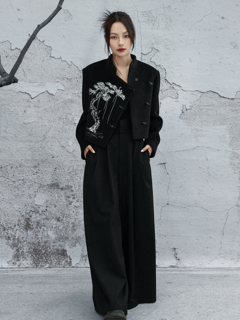 New Chinese Style Embroidered Jacket - Songyan 松颜 – Hanfu Story