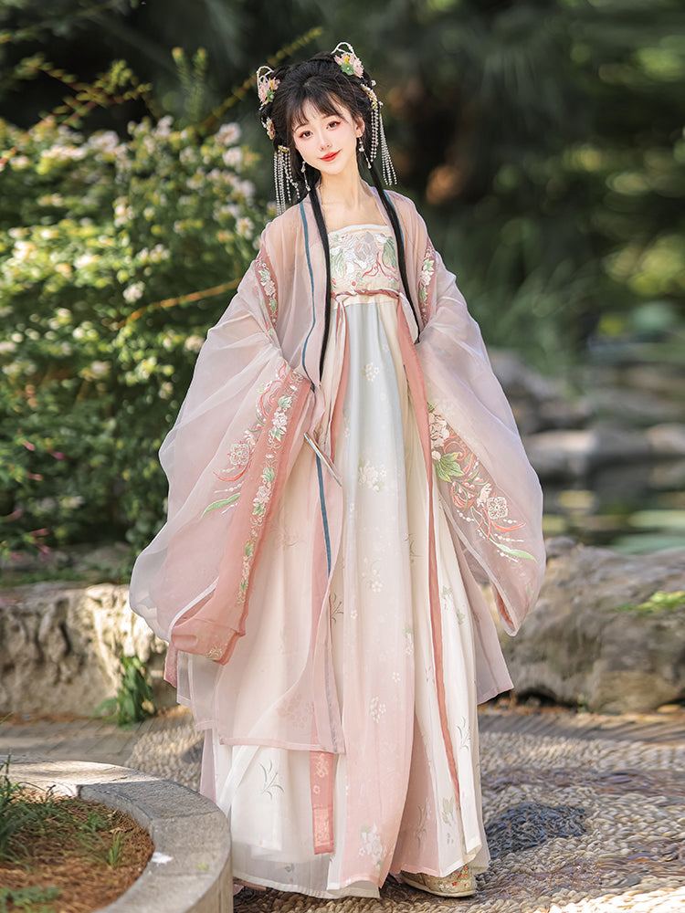 Fleur - Tang Dynasty Style Hanfu Dress Heziqun – Hanfu Story