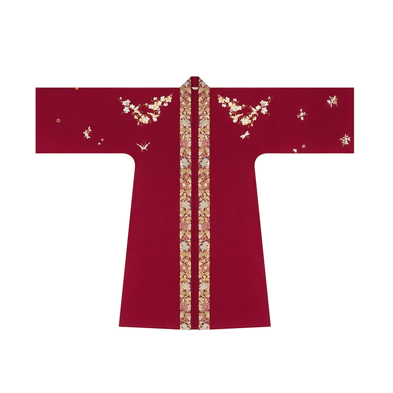 Ming Dynasty Wedding Hanfu Set & Mamian Skirt | Crimson Magpie 丹鹊相思 ...