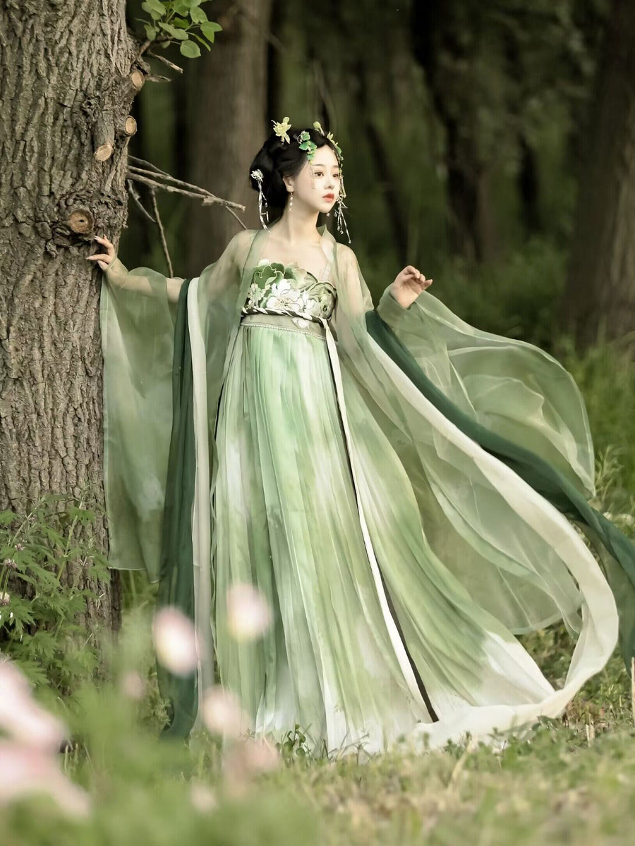 Peppermint - Tang Dynasty Style Hanfu Dress Heziqun – Hanfu Story