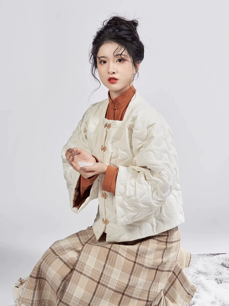 Song Ming Dynasty Modern Hanfu Mamianqun Outfit - Peanut Glutinous Ric ...
