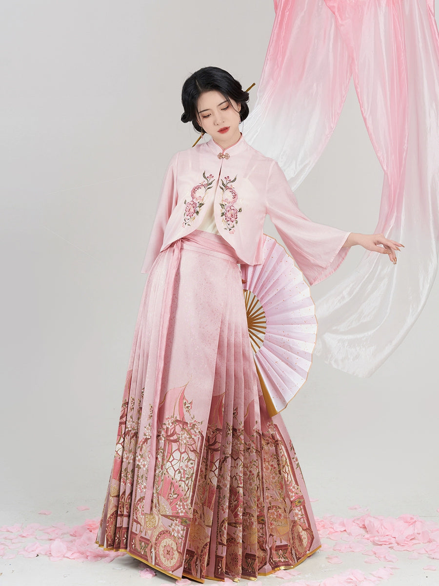 Ming Dynasty JX3 Inspired Modern Hanfu, Burning Peach 桃灼 (Preorder ...