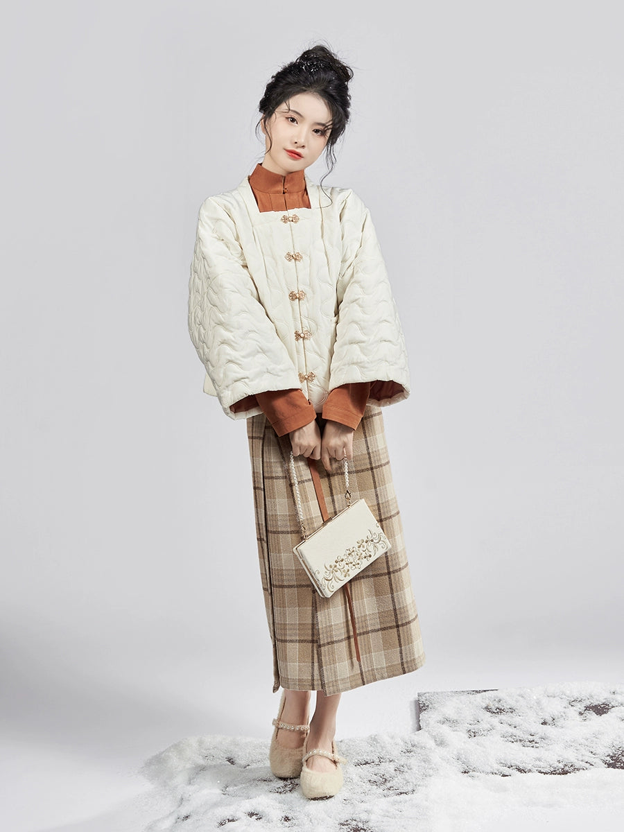 Song Ming Dynasty Modern Hanfu Mamianqun Outfit - Peanut Glutinous Ric ...