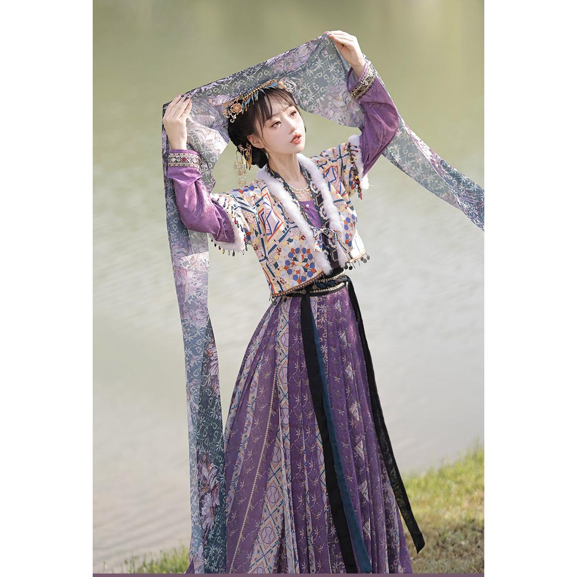 Qingdai 青黛 - Tang Dynasty Style Beizi Qiyao Ruqun – Hanfu Story