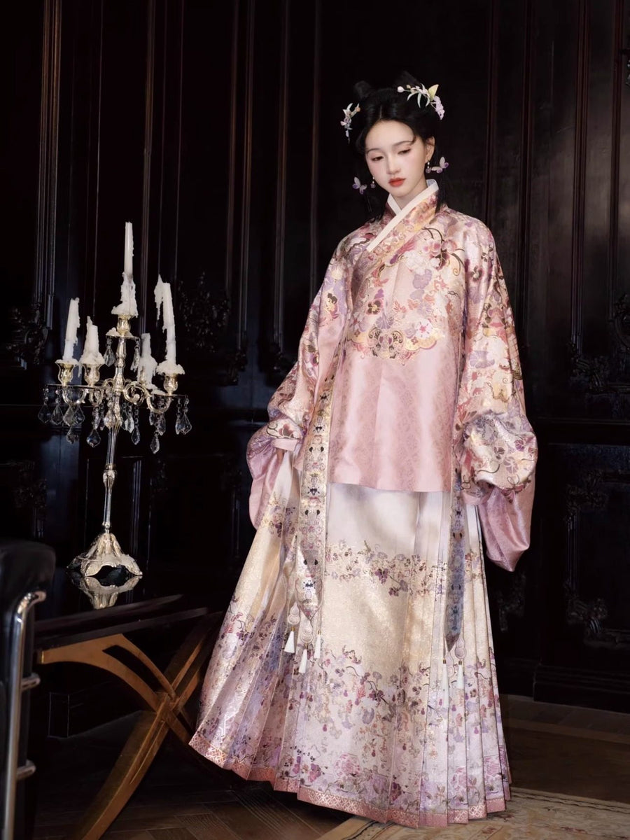 Ming Dynasty Chinese New Year Hanfu - Blessings 福禄今安 (Preorder) – Hanfu ...