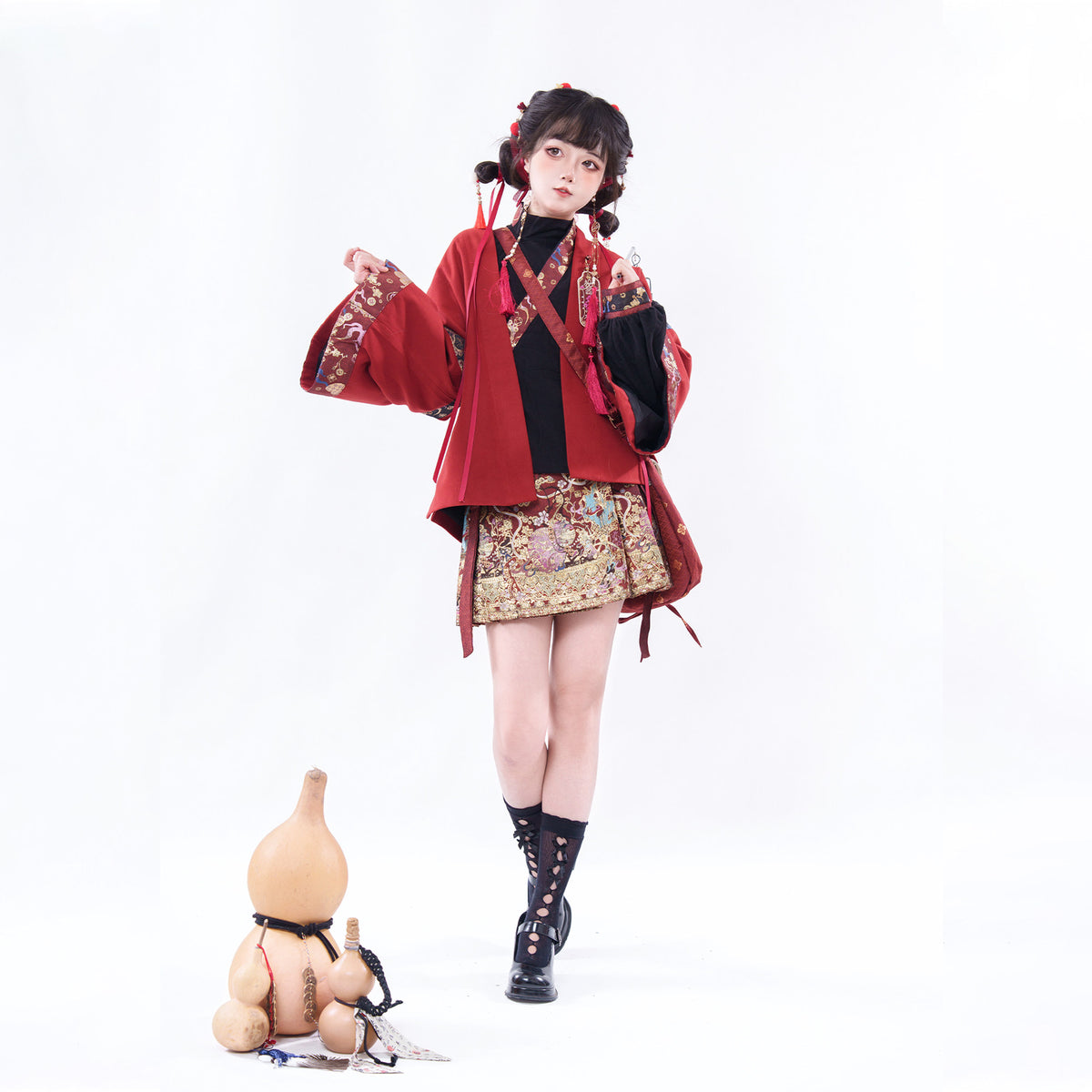 Modern Ming Dynasty Chinese New Year Festival Hanfu | Little God of We ...