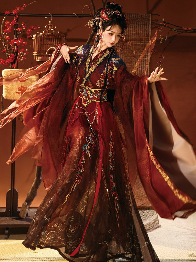 Wei Jin Dynasty Qiyao Ruqun Hanfu | Immortal 绛罗仙 – Hanfu Story