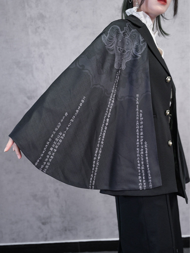 New Chinese Style Printed Suit Patchwork Cloak - Legend of the Immorta ...