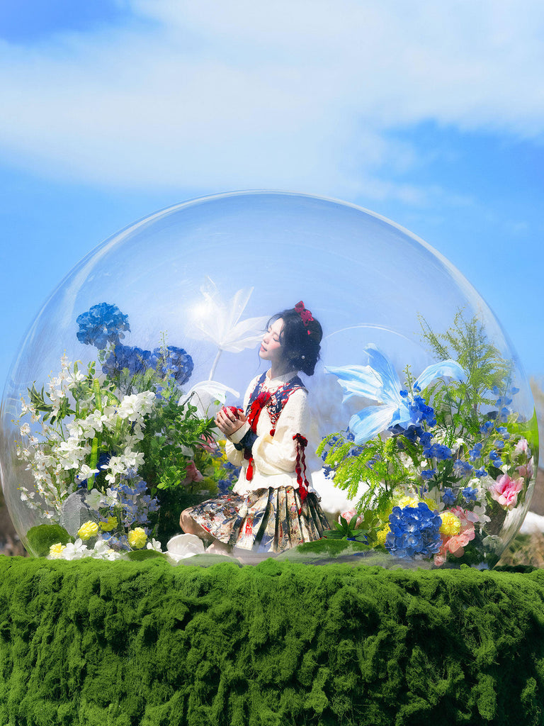 Ming Dynasty Snow White Modern Hanfu and Mini Mamianqun - Apple Crisp ...