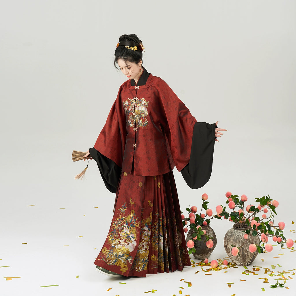 Ming Dynasty Modern Hanfu for Chinese New Year Festivals - Jade Peach ...
