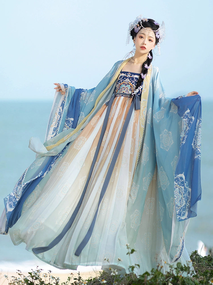 Yushu 玉树 - Tang Dynasty Style Hanfu Dress Heziqun – Hanfu Story