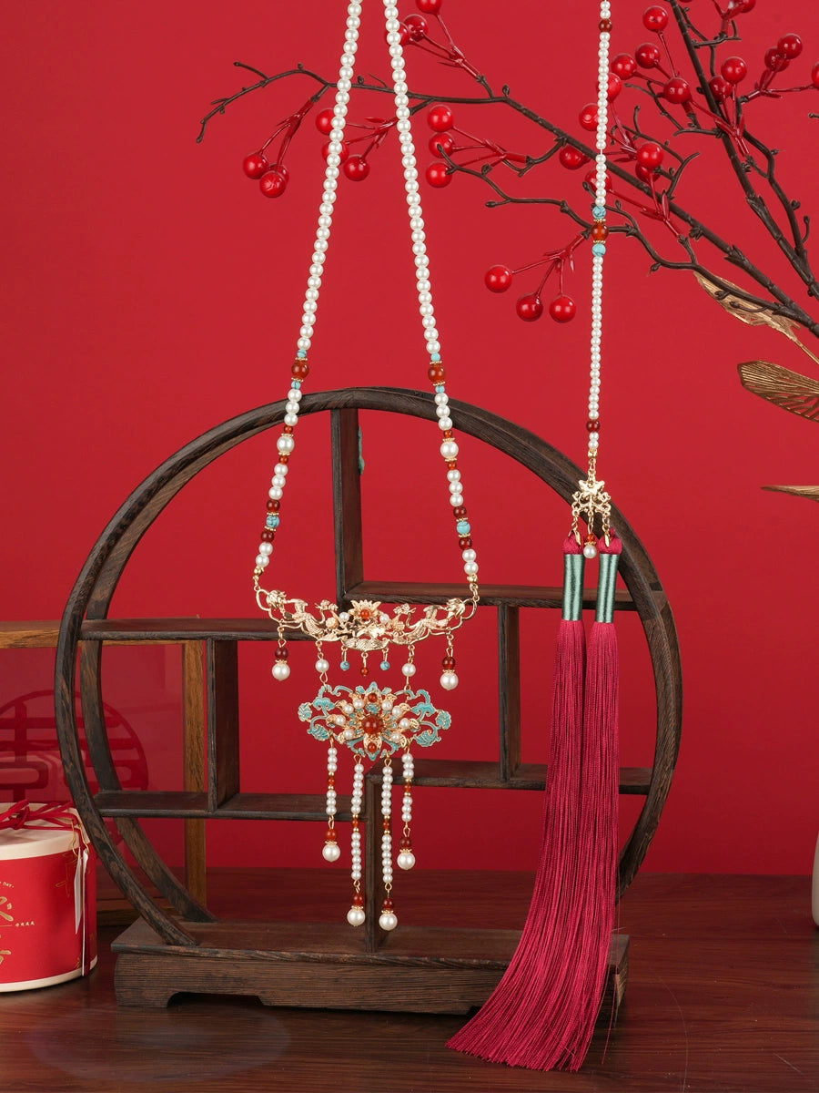 Flying with Wings Bridal Chinese Style Necklace – Hanfu Story