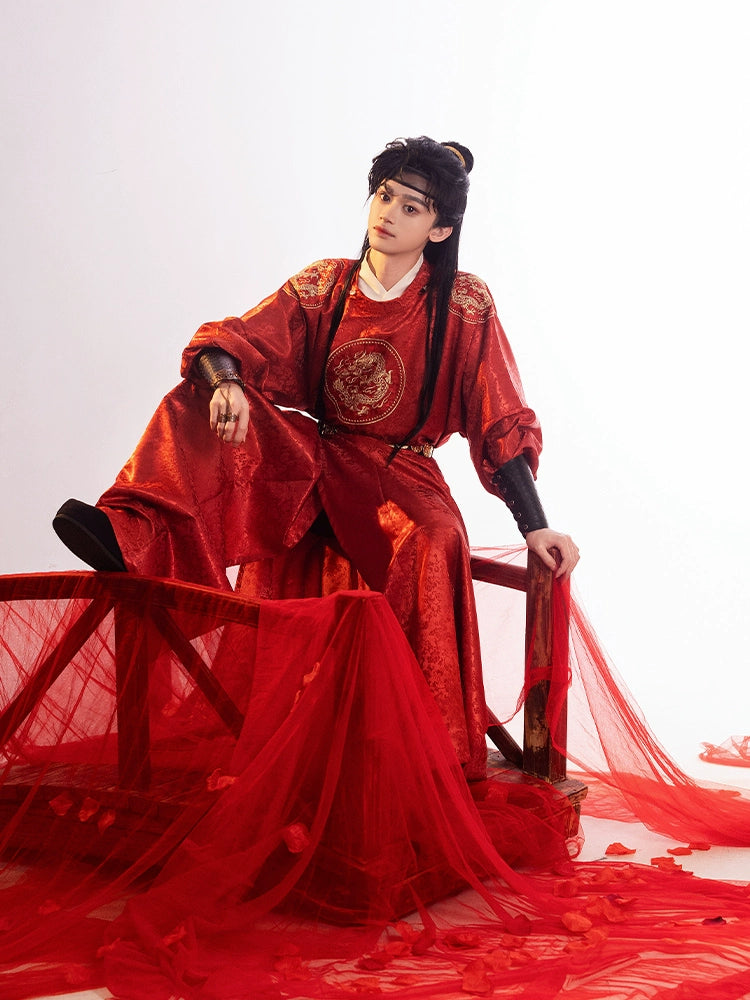Tang Dynasty Round Collar Robe - Clear Breeze 清风 – Hanfu Story