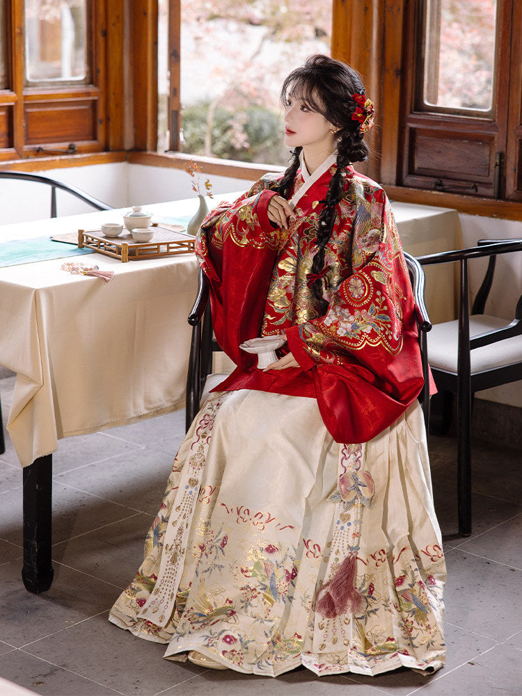 Ming Dynasty Festive Spirit New Year Hanfu - Parrot Joy 喜悦鹦啼 (Preorder ...