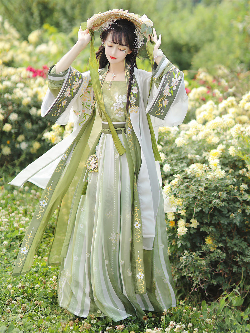 Qingzhi 清栀 - Song Dynasty Style Qiyao Ruqun Hanfu – Hanfu Story