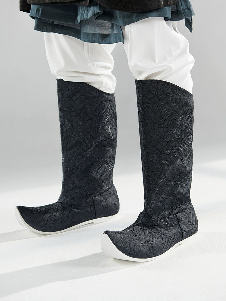 Traditional Chinese Hanfu Shoes for Men – Boots & Kungfu Styles – Hanfu ...