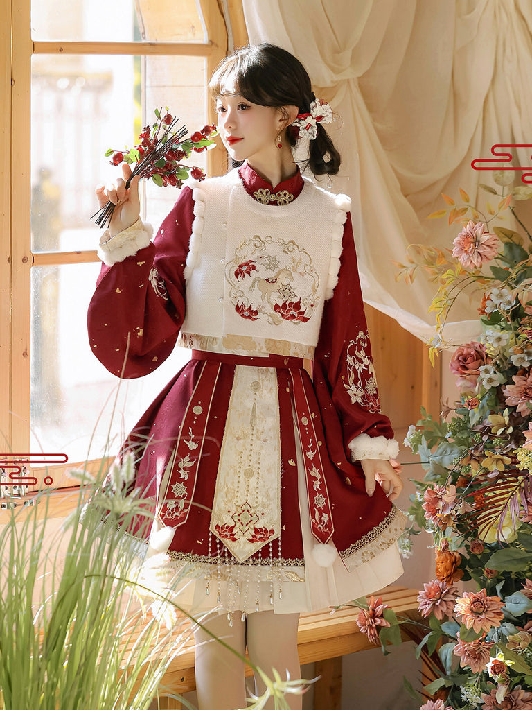 Modern Ming Dynasty Chinese New Year Festival Hanfu | Gallop in Spring ...