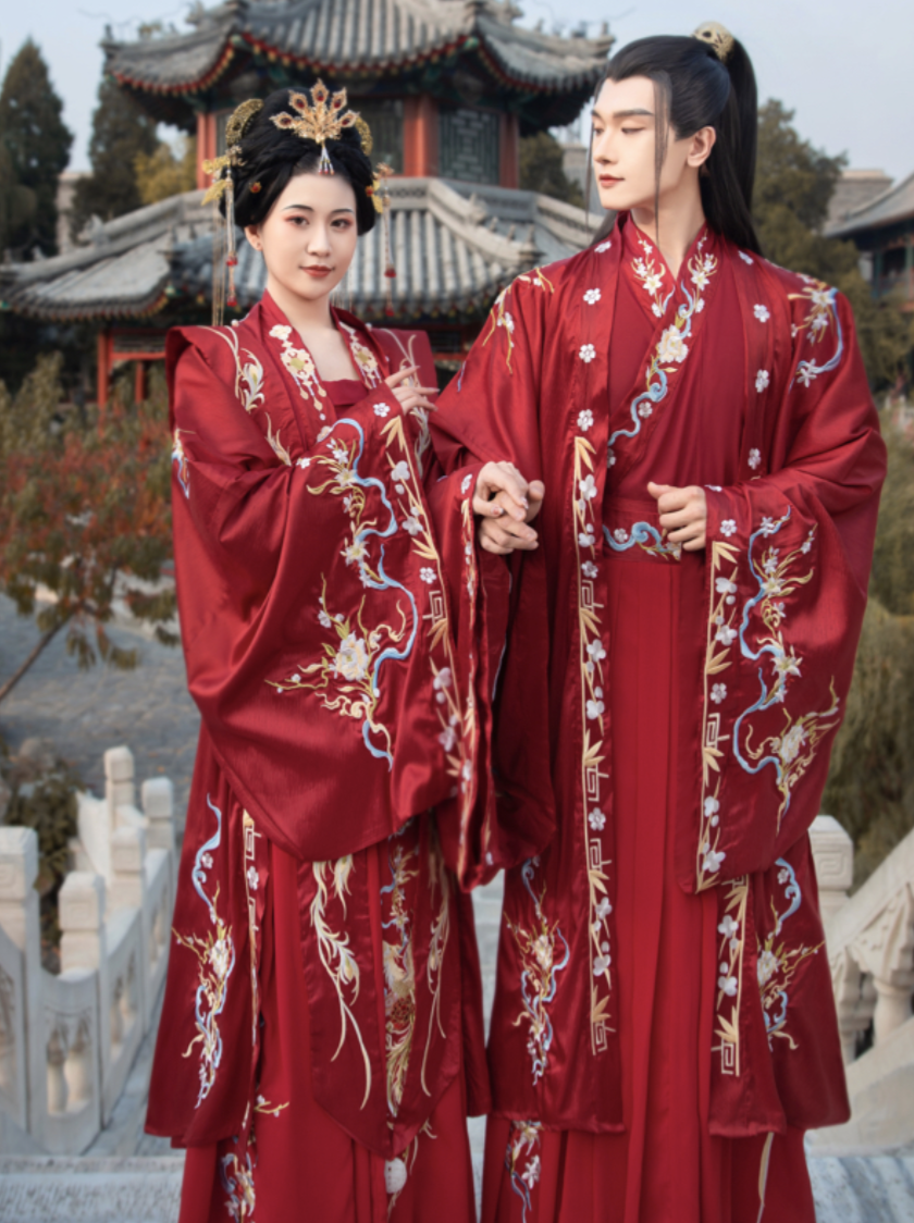 The Song Dynasty Wedding, Traditional Chinese Bridal Gown, Starry ...